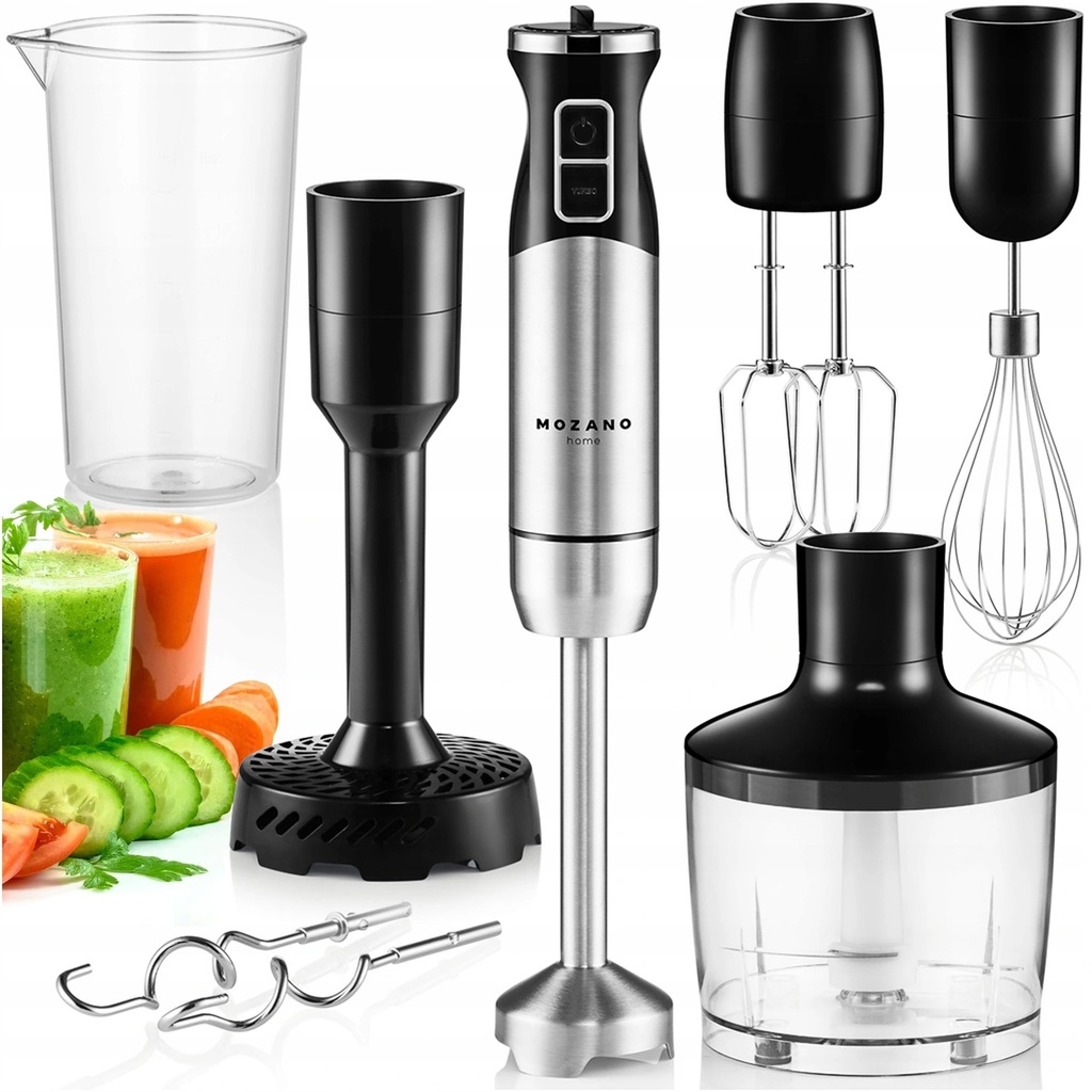 MIKSER WIELOFUNKCYJNY 6w1 1200W BLENDER RĘCZNY - 12687148403 ...