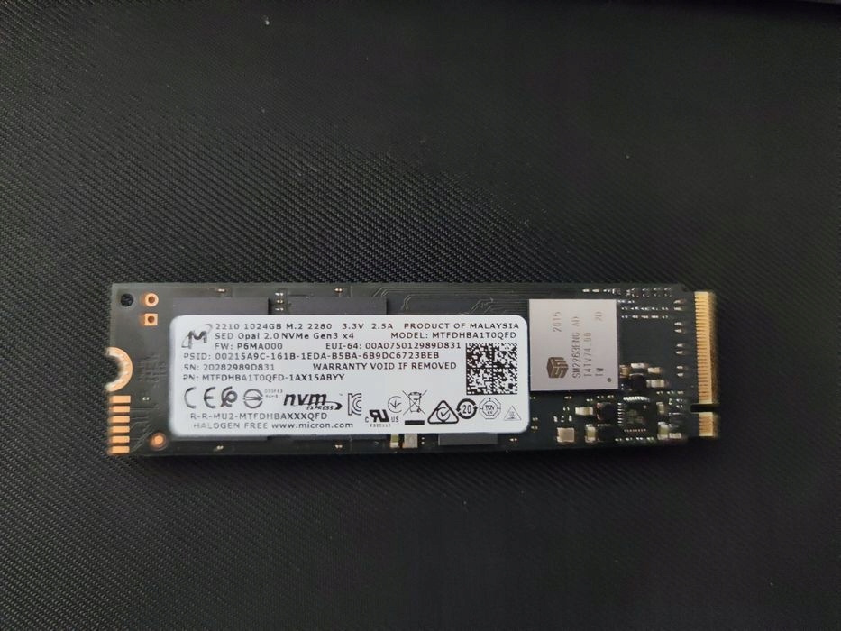 Dysk SSD Micron 2210 1TB M.2 NVMe MTFDHBA1T0QFD - 10748050525 ...