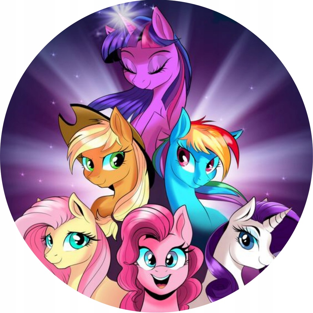 Opłatek na tort Kucyki Pony 20cm + 2xGratis - 13821435861 - oficjalne archiwum Allegro