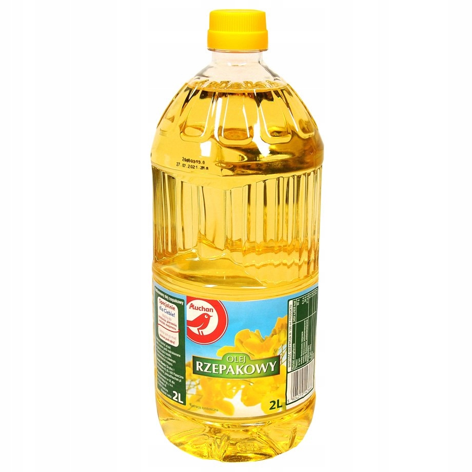 Auchan Olej rzepakowy rafinowany 2L - 11480082300 - oficjalne archiwum Allegro