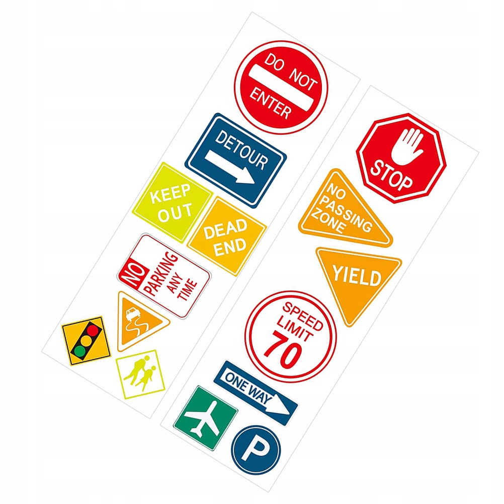 Home Decor Traffic Education Wall Sticker - 14898433416 - oficjalne ...