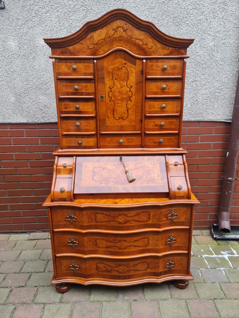 Sekretarzyk Biurko Stylowe z intarsją. - 13090469816 - oficjalne ...