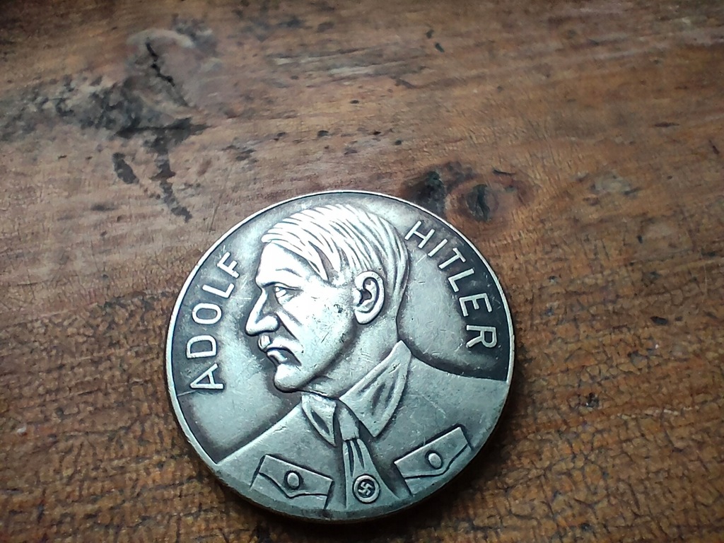 Adolf Hitler Medal 1933 rok Grossdeutchess III Rzesza Swastyka od 1zł ...