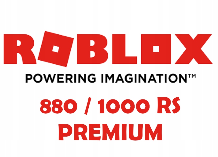 DOŁADOWANIE ROBUX ROBLOX 880/1000 RS + PREMIUM - 12647461907 ...