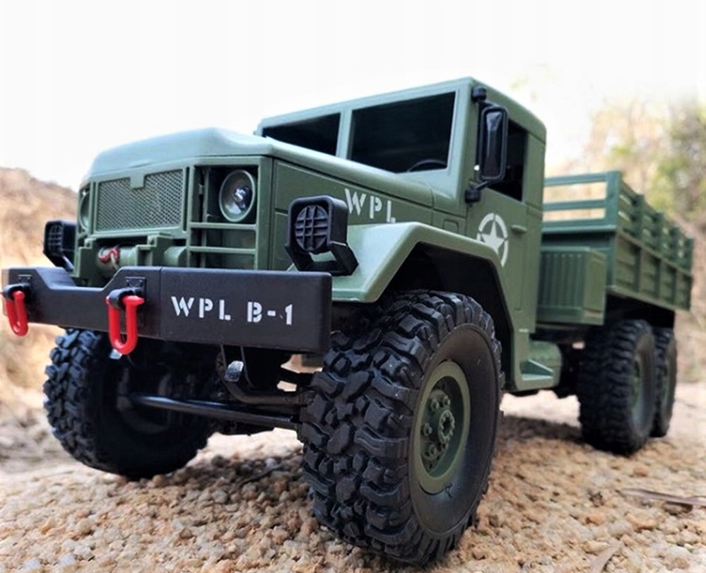 6x6 MILITARY TRUCK WPL B-16 RTR 2.4GHz 1:16 LED - 7903269554 ...