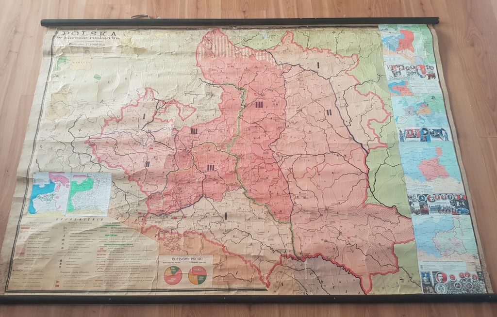 MAPA SZKOLNA POLSKA W OKRESIE ROZBIORÓW - 13231412005 - oficjalne ...