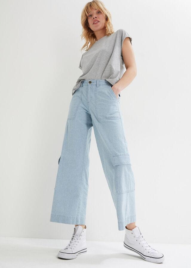 SZEROKIE JEANSY DAMSKIE__48 - 14618603510 - oficjalne archiwum Allegro