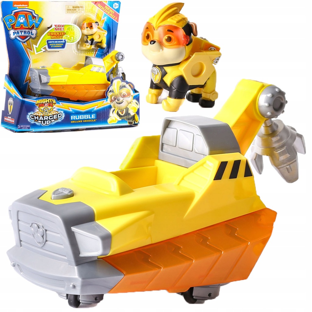 PSI PATROL - RUBBLE MIGHTY PUPS CHARGED UP DŹWIĘKI - 9426166191 ...