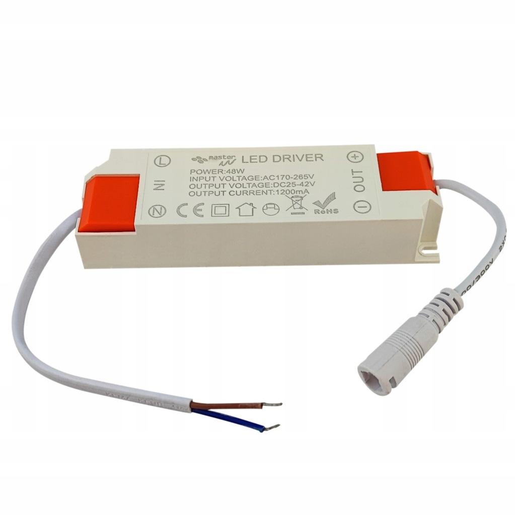 Zasilacz LED DRIVER do paneli 48W 1200mA - 12936516072 - oficjalne ...