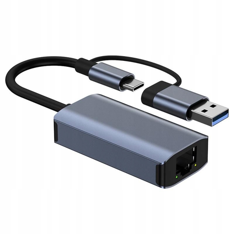 Gray 2in1 USB 3.0+Type C To RJ45 HUB 1000M Eth HUB - 14173773265 ...