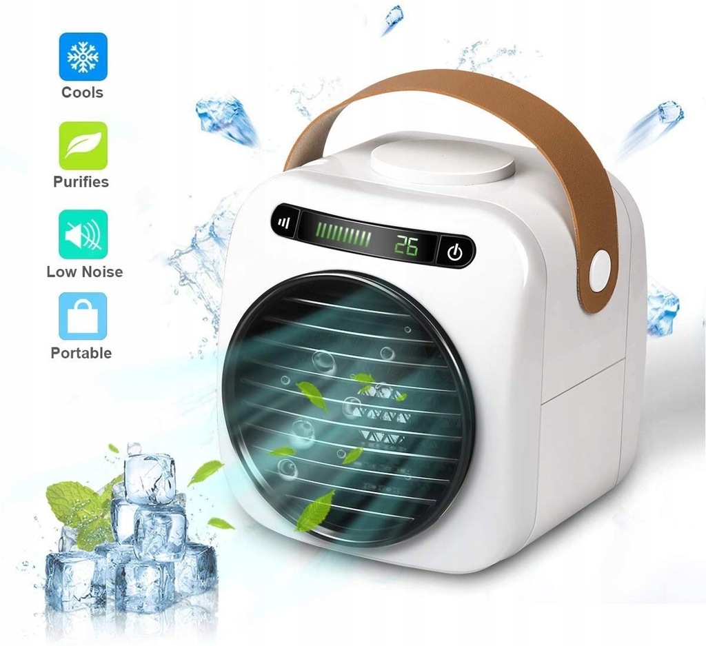 Mini klimatyzator przenośny USB 4w1 LED - 9124274308 - oficjalne ...