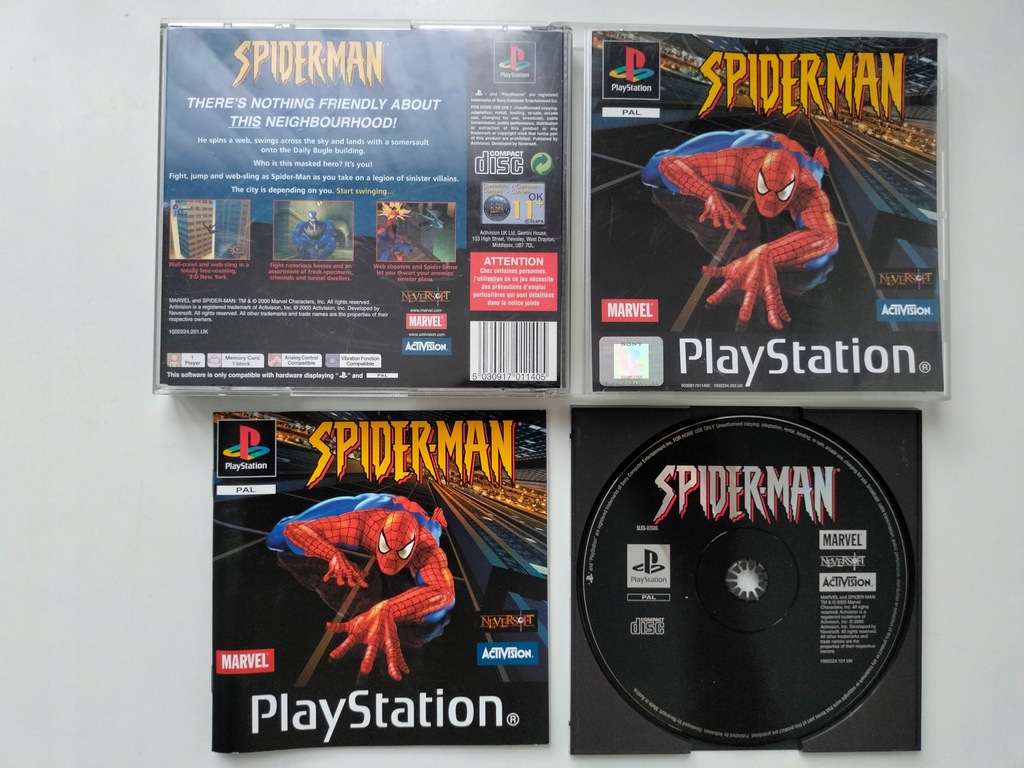 SPIDER MAN PSX PS1 - 13205058246 - oficjalne archiwum Allegro
