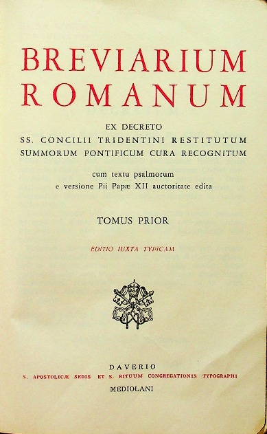 Breviarium romanum tomus prior - 12539926665 - oficjalne archiwum Allegro