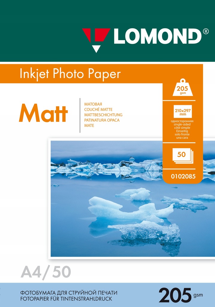 LOMOND PAPIER FOTOGRAFICZNY A4 MATOWY 205g 50 szt - 9888801624 ...