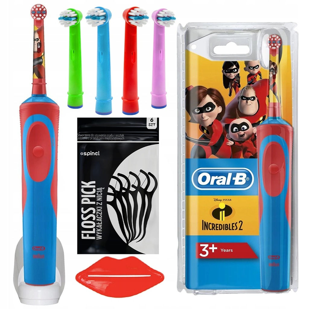 SZCZOTECZKA ELEKTRYCZNA DLA DZIECI ORAL-B KIDS 3+ INIEMAMOCNI ZESTAW - 14835692663 - oficjalne ...
