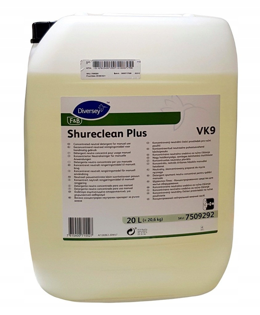 SHURECLEAN PLUS detergent do użytku ręcznego +gift - 11561738696 ...