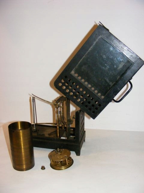 zabytkowy higrograf (nie barograf, nie barometr) K06445 - 17183374541 ...