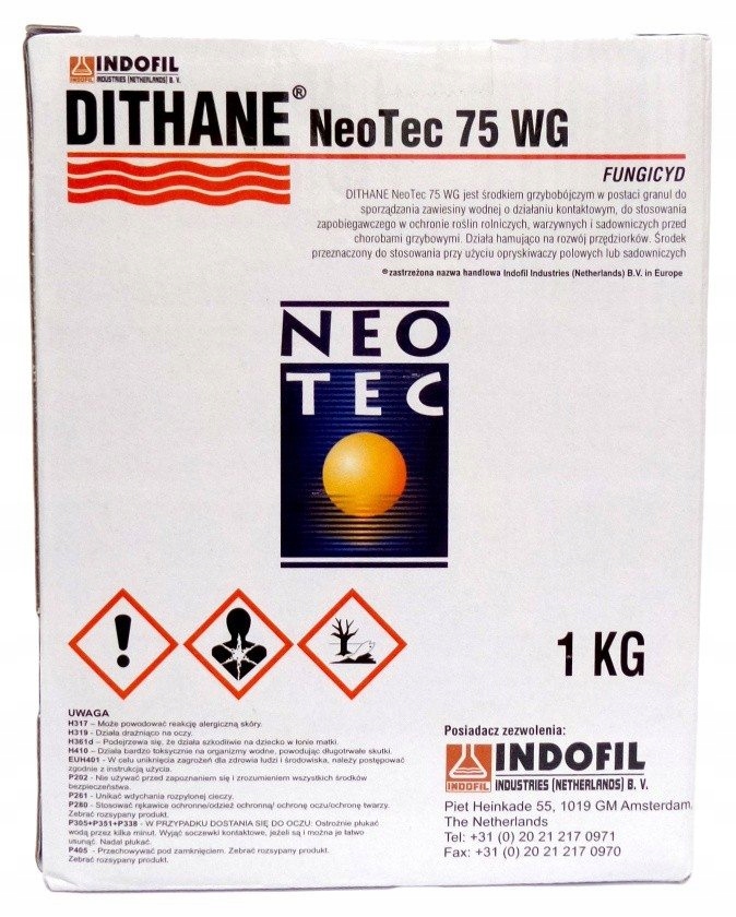 Dithane Neotec 75 WG 1 kg - 9224406928 - oficjalne archiwum Allegro