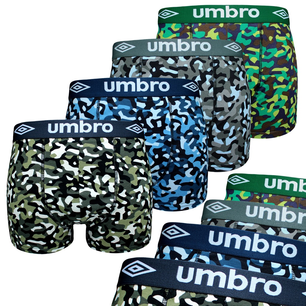 Szorty męskie Umbro 4-pak MORO modne bokserki, M - 9705310271 ...