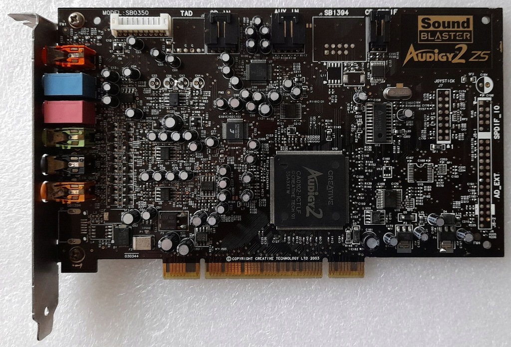 CREATIVE SOUND BLASTER AUDIGY2 ZS SB0350 PCI - 11719330011 - oficjalne ...