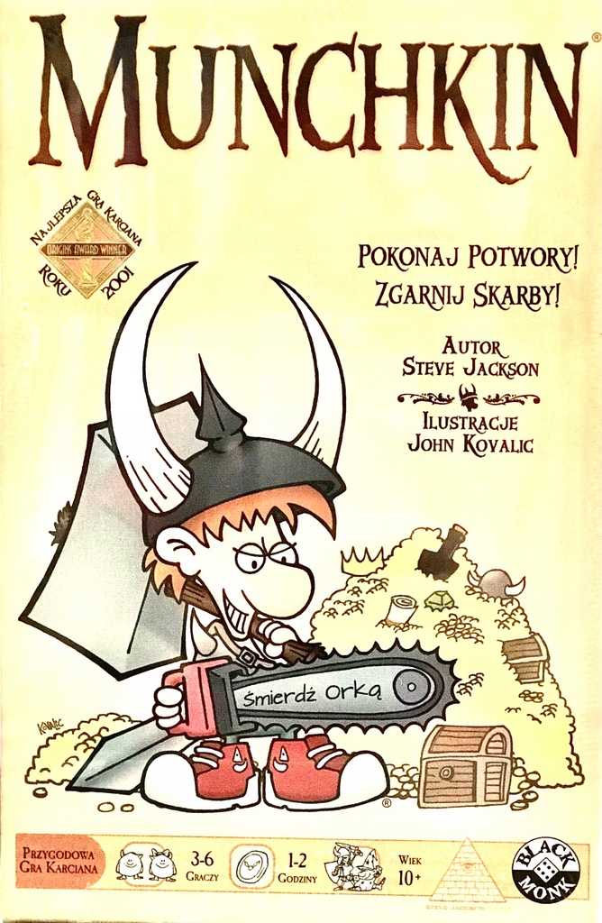 MUNCHKIN GRA PLANSZOWA NOWA - 12492989477 - oficjalne archiwum Allegro