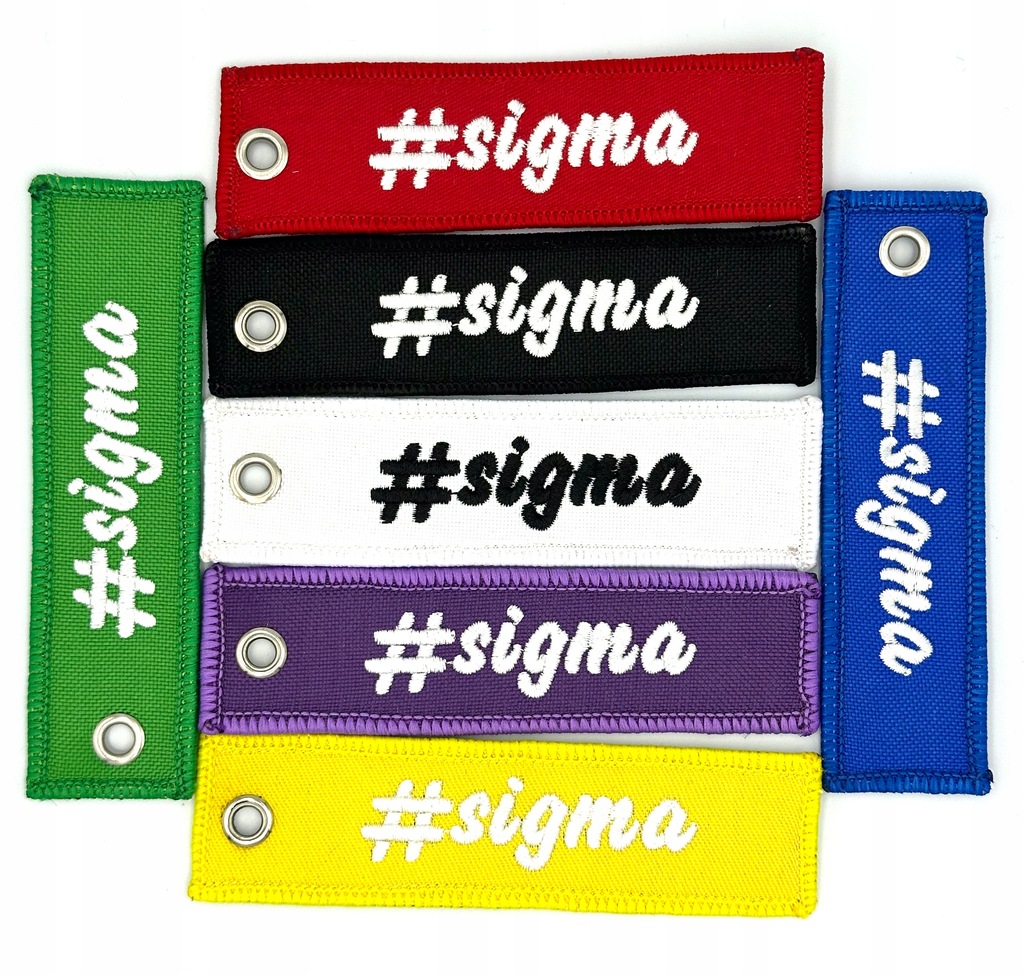 BRELOK HAFTOWANY #sigma fiflak848 kolor niebieski polski produkt ...