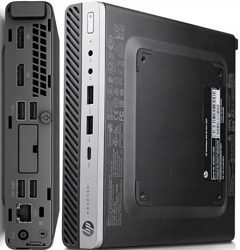 Tani mini komputer PC HP 600 G4 DM Tiny 8 gen. 8GB SDD M.2 NVMe WiFi ...