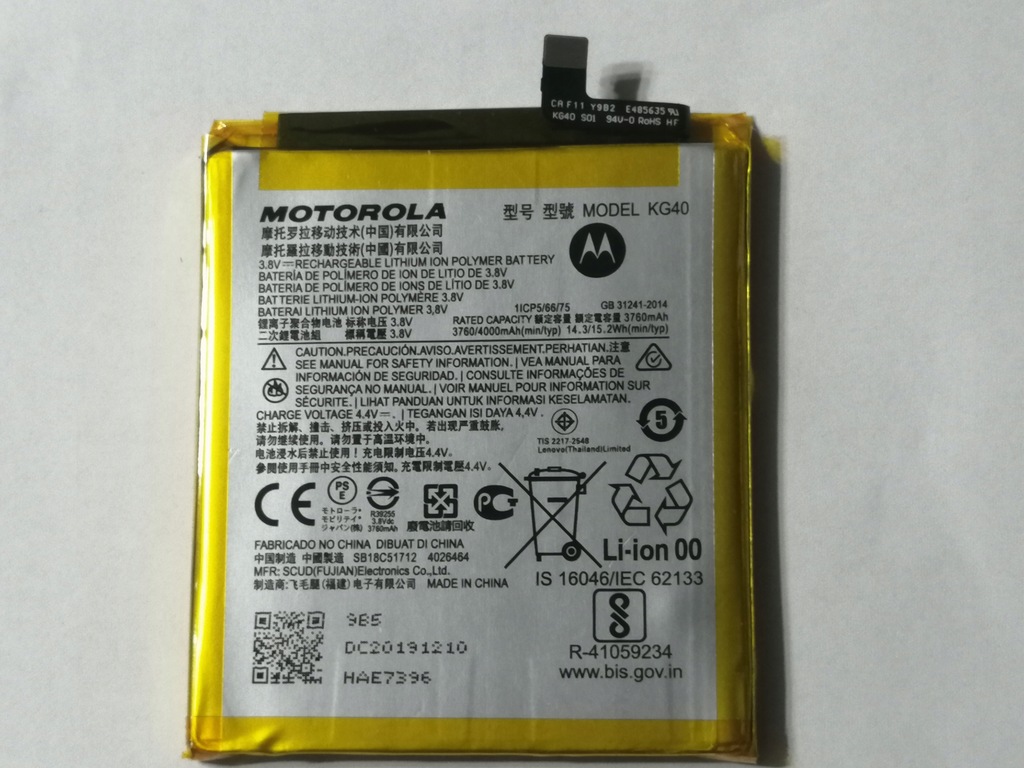 Motorola G8 XT2045 bateria KG40 ORYGINAŁ - 11831130206 - oficjalne ...