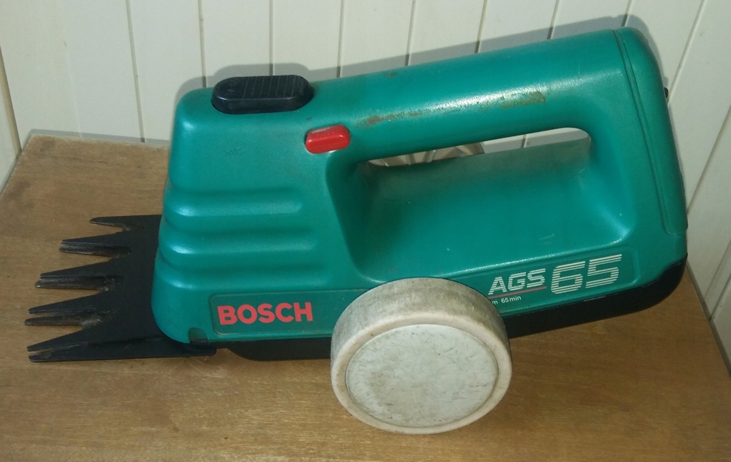 Akumulatorowe nożyce do trawy Bosch AGS 65 - 7495379949 - oficjalne archiwum Allegro