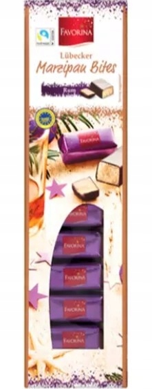 FAVORINA MARCEPAN RUMOWY W CZEKOLADZIE 125G - CZEKOLADKI MARCEPANOWE ...