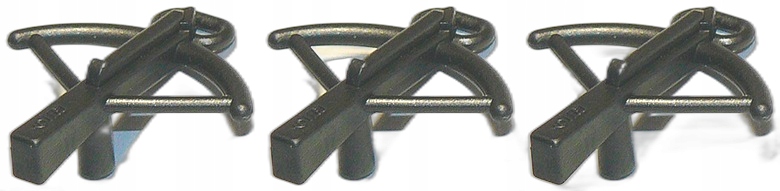 LEGO 2570 KUSZA perłowa szara cie NOWA (3g) 3 szt. - 11926725101 ...