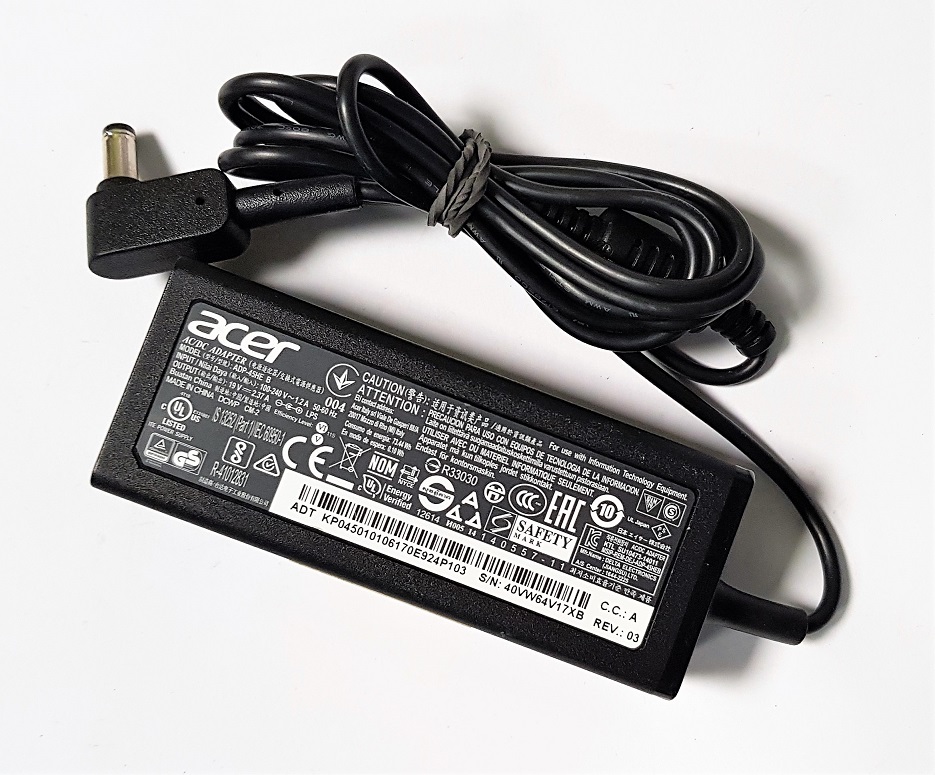 ORYGINALNY ZASILACZ ACER 19V 2.37A 45W 5.5x1.7mm - 13678312776 - oficjalne archiwum Allegro