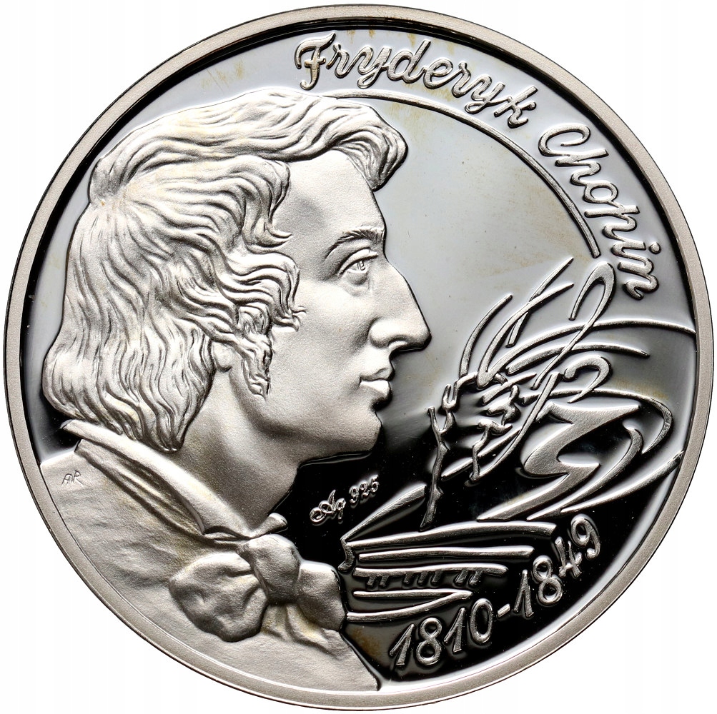 III RP, medal, Wielcy Polacy Fryderyk Chopin, st.L - 12678388517 - oficjalne archiwum Allegro
