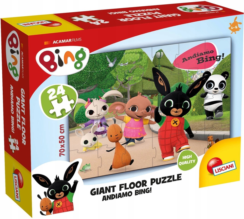 Купить ПАЗЛ BING RABBIT ОГРОМНЫЙ НАПОЛЬНЫЙ 24 шт. LISCIANI: отзывы ...