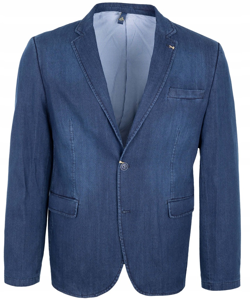Marynarka męska, jeans, PALMIRO ROSSI, 54 jeansowa - 11772591278 ...