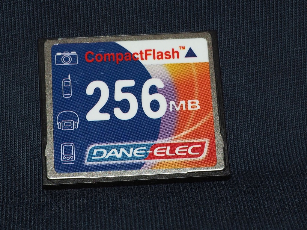 Karta pamięci CompactFlash Card Dane-Elec 256Mb. - 13647333374 ...