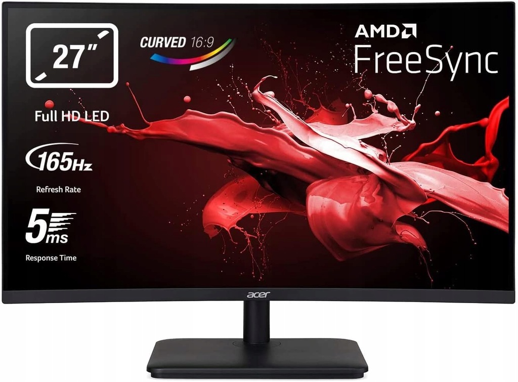 MONITOR 27'' ACER ED270X FULLHD 240HZ 1MS CURVED - 11786903146 ...