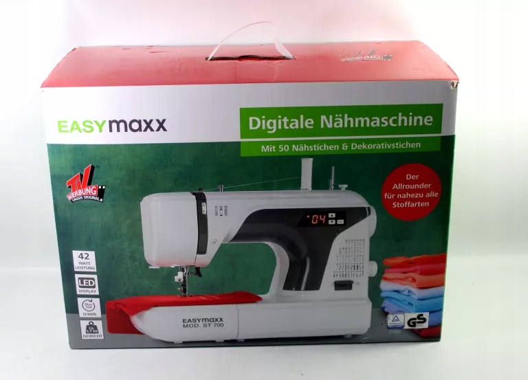 EASYMAXX MASZYNA DO SZYCIA MOD. ST 700, 50 PROGRAM - 12874050874 ...