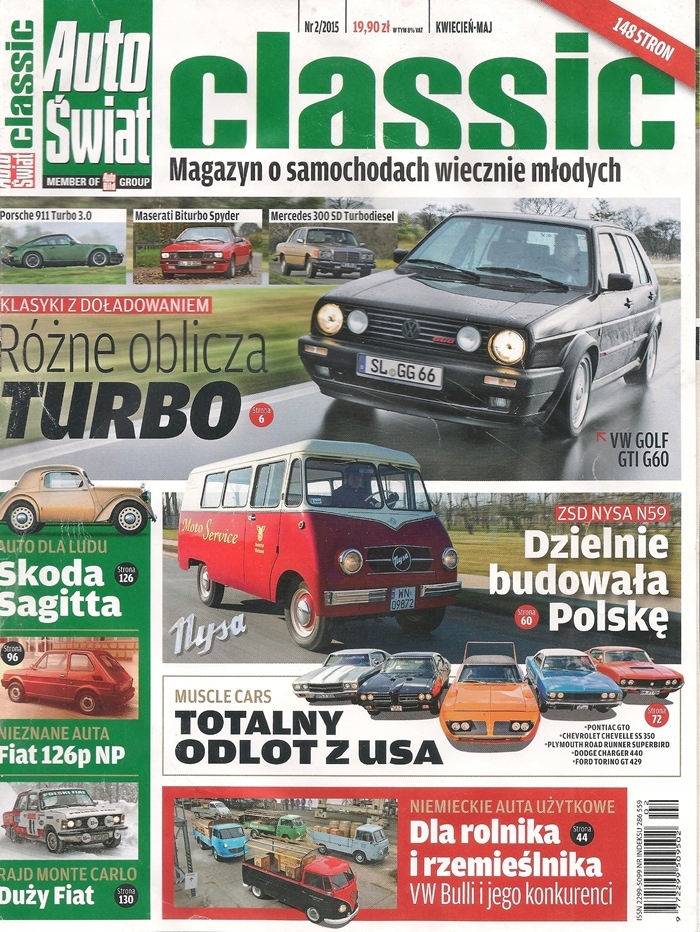 Magazyn pismo samochody AUTO ŚWIAT CLASSIC 2/2015 - 11457231094 ...