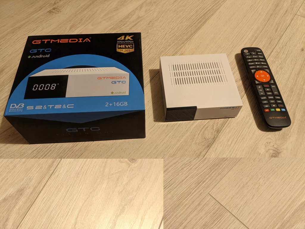 Dekoder Tuner GTMedia GTC 4K DVB-T2 DVB-S2 TV BOX - 12587586502 ...