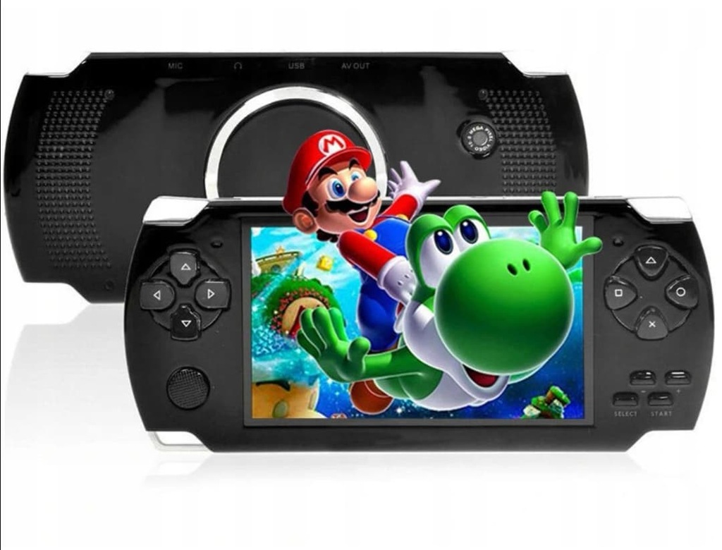 KONSOLA PRZENOŚNA X6 1000 GIER RETRO PSP GRA HIT - 12379785952 ...