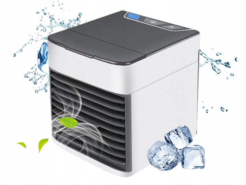 MINI KLIMATYZATOR PRZENOŚNY NA WODĘ NA LÓD USB LED - 13896599479 ...