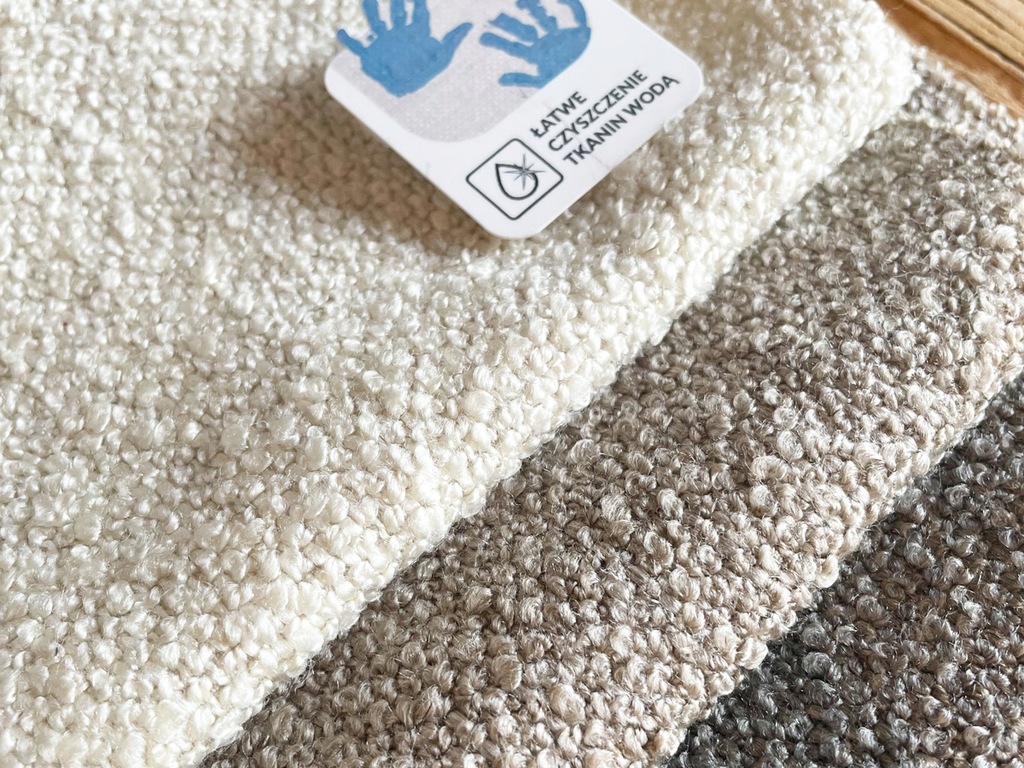 MATERIAŁ TKANINA OBICIOWA BARANEK BOUCLE Angola - 11345952142 ...