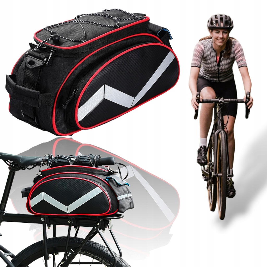 Sakwa rowerowa torba na bagażnik ramię rower tylna - 14170261606 ...