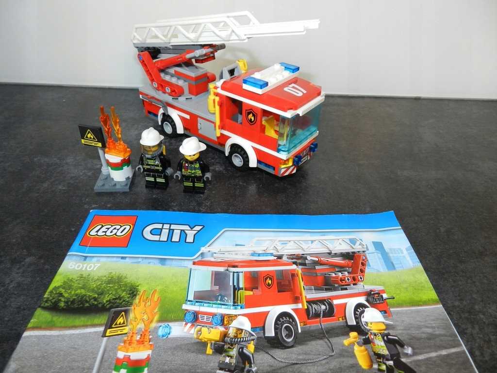 LEGO 60107 City Wóz strażacki z drabiną *100% - 12689809384 - oficjalne ...
