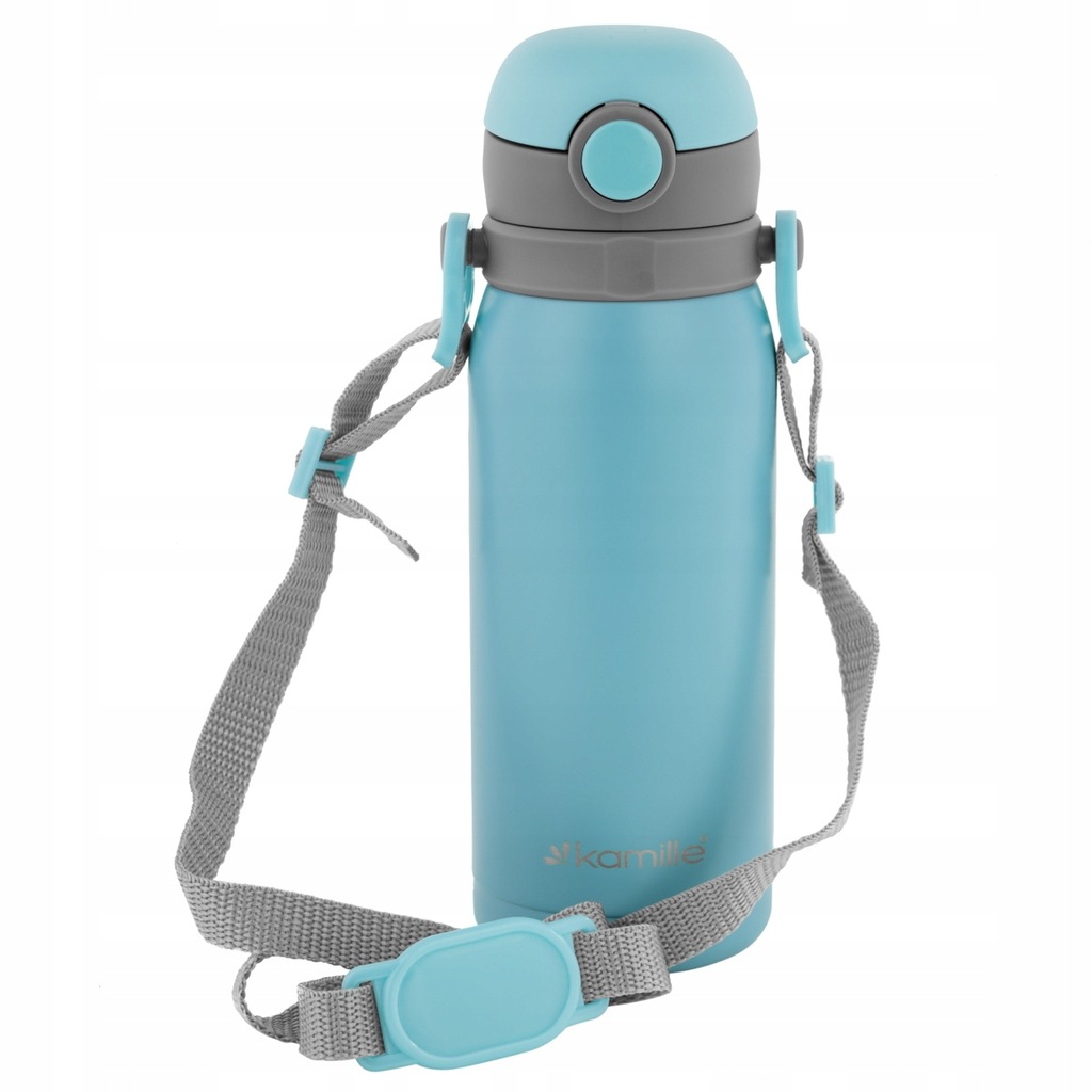 KUBEK TERMICZNY TERMOS DLA DZIECI 450ml BŁĘKITNY - 11259854796 - oficjalne archiwum Allegro