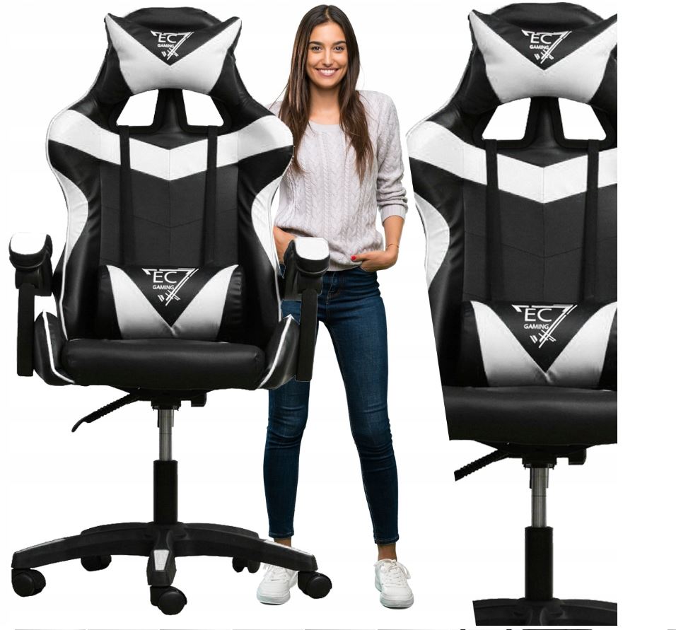 Fotel Obrotowy Gamingowy EC GAMING ZESTAW PREMIUM - 13102017440 ...