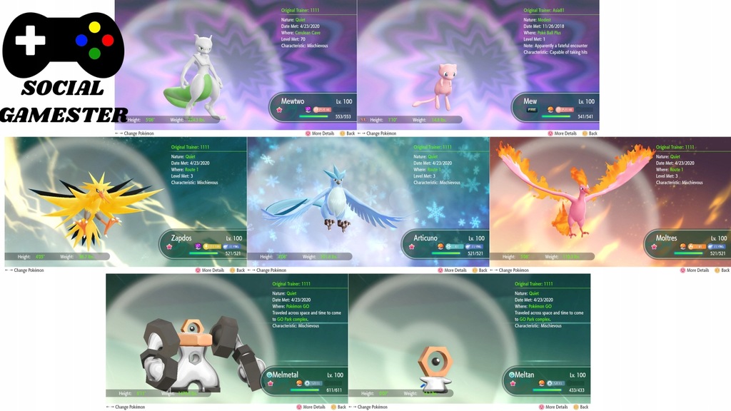 Pokemon Lets Go Pikachu Eevee Zestaw Legendarnych - 10523007946 - oficjalne archiwum Allegro