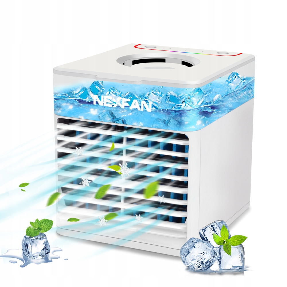 MINI KLIMATYZATOR PRZENOŚNY NAWILŻACZ PRO 500ML - 11975602257 ...