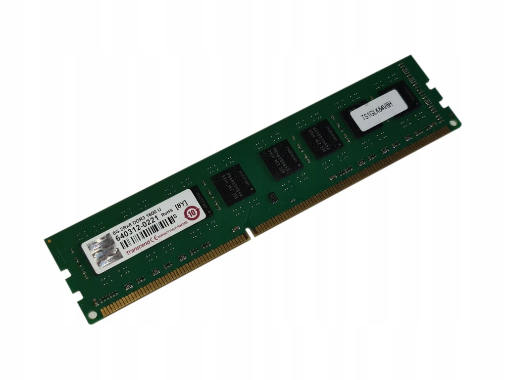 RAM Transcent 8GB 2Rx8 DDR3 PC3-12800U 640312-0221 - 12602222607 ...